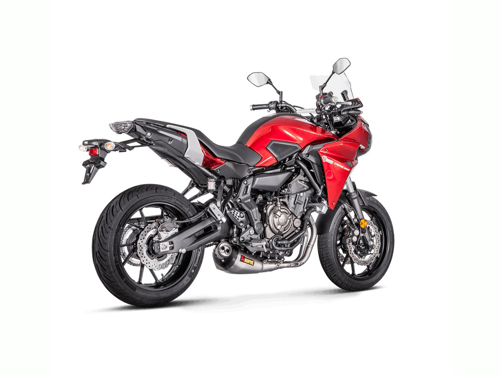 Akrapovic homologated Titanium with carbon fiber end cap full exhaust ...