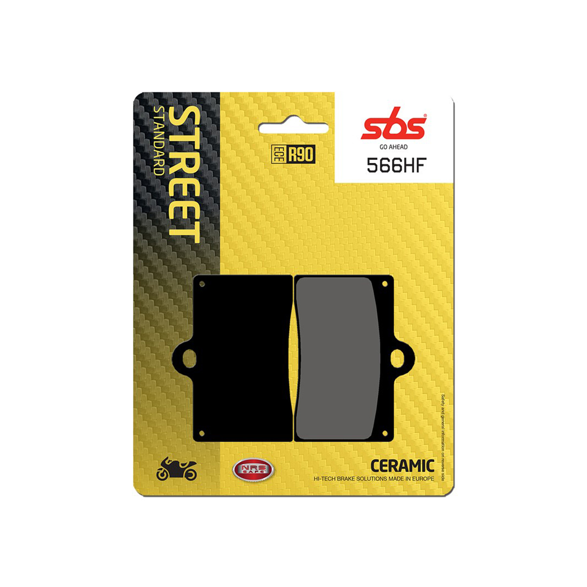 SBS street front brake pads HF serie for BIMOTA YB4 1991-1993