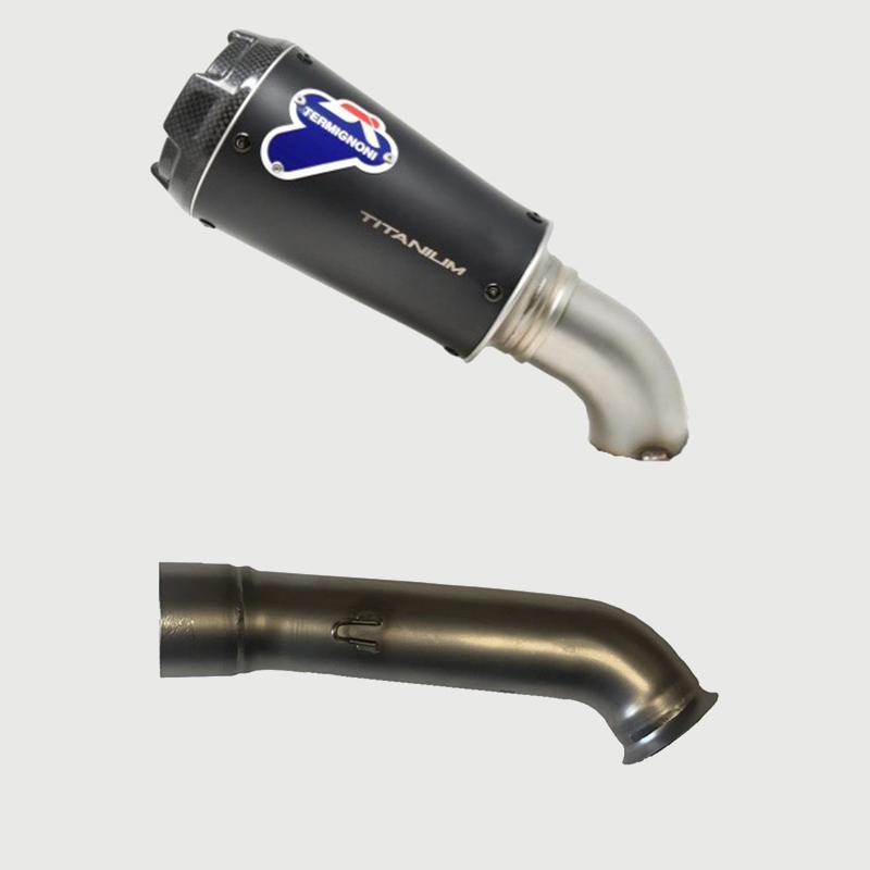 Termignoni GP2R Black Titanium Racing Silencer Kit with Carbon Endcap ...