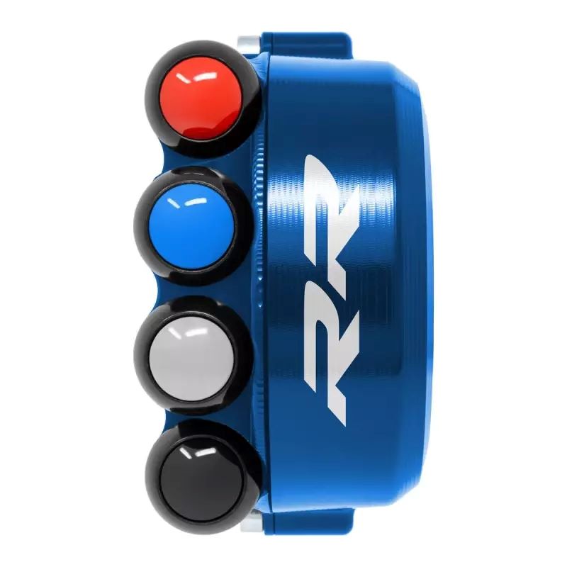 Comando Gas Jetprime con Pulsantiera Integrata Blu Racing con Logo per ...