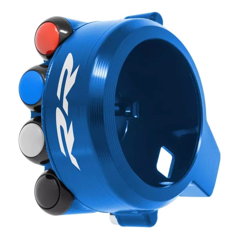 Comando Gas Jetprime con Pulsantiera Integrata Blu Racing con Logo per ...