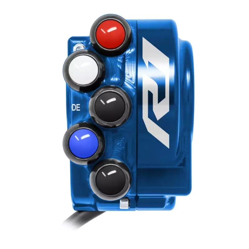 Comando Gas Jetprime con Pulsantiera Integrata Blu con Logo per YAMAHA ...