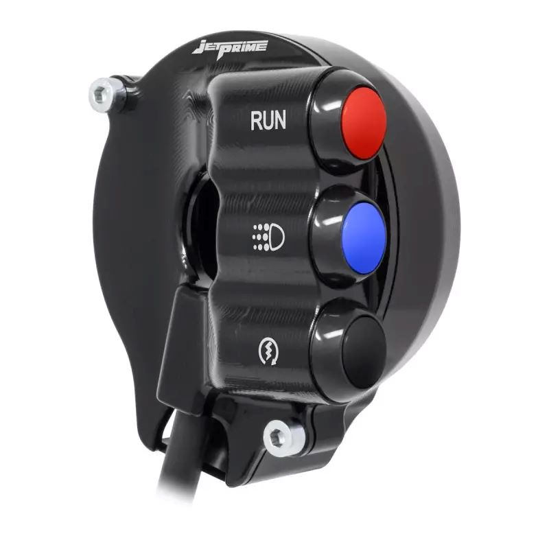 Comando gas Jetprime con pulsantiera integrata nera per APRILIA TUONO ...