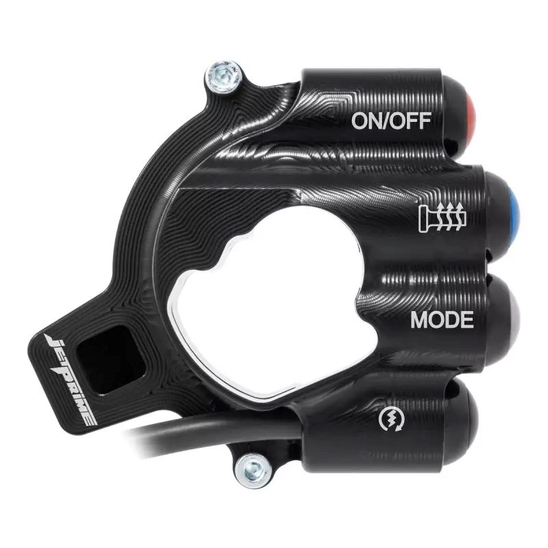 Comando gas Jetprime con pulsantiera integrata Loggata Nero per BMW R ...